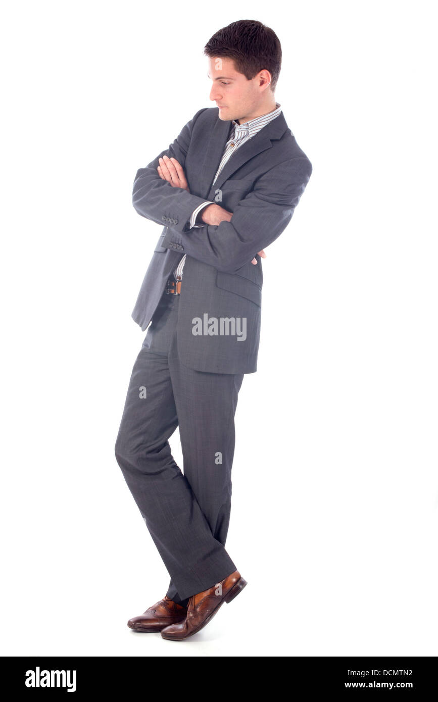 Angry boss white background Cut Out Stock Images & Pictures - Alamy