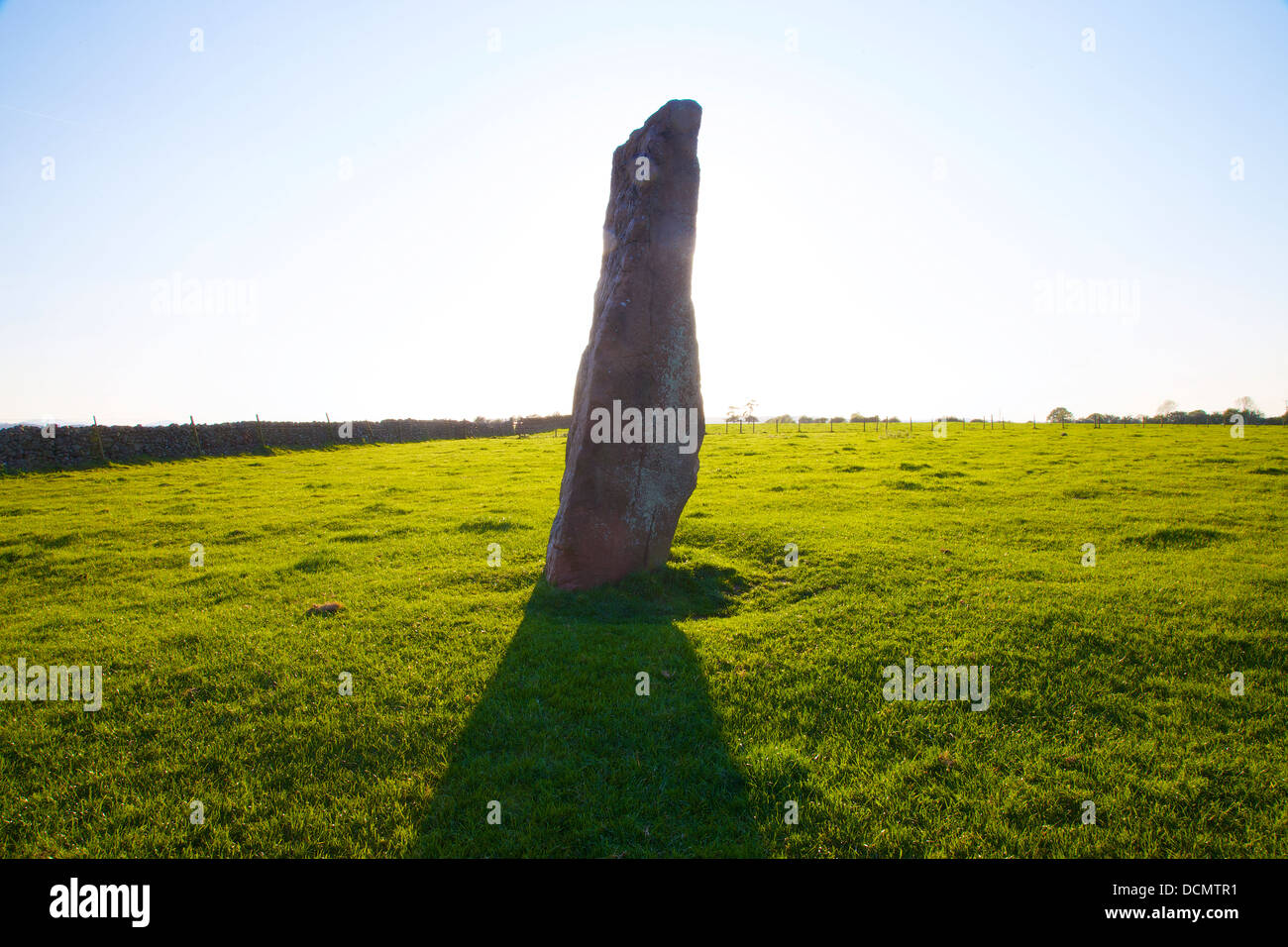 Long Meg Prehistoric Neolithic megalithic standing stone near Penrith ...
