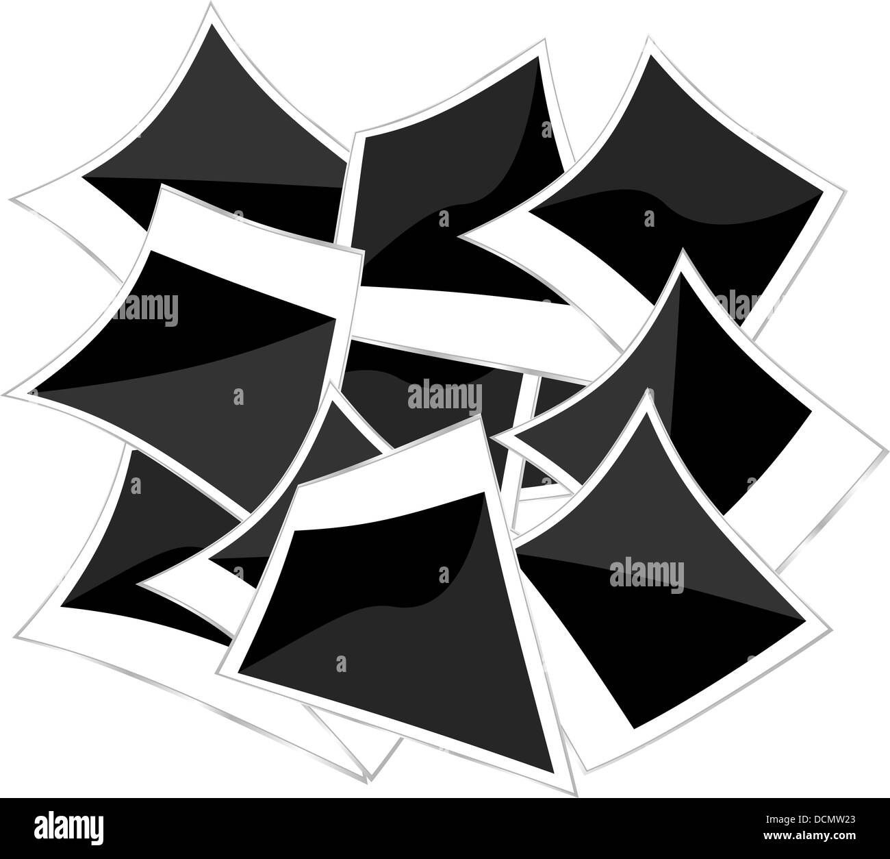 Collage blank photo frames Black and White Stock Photos & Images - Alamy