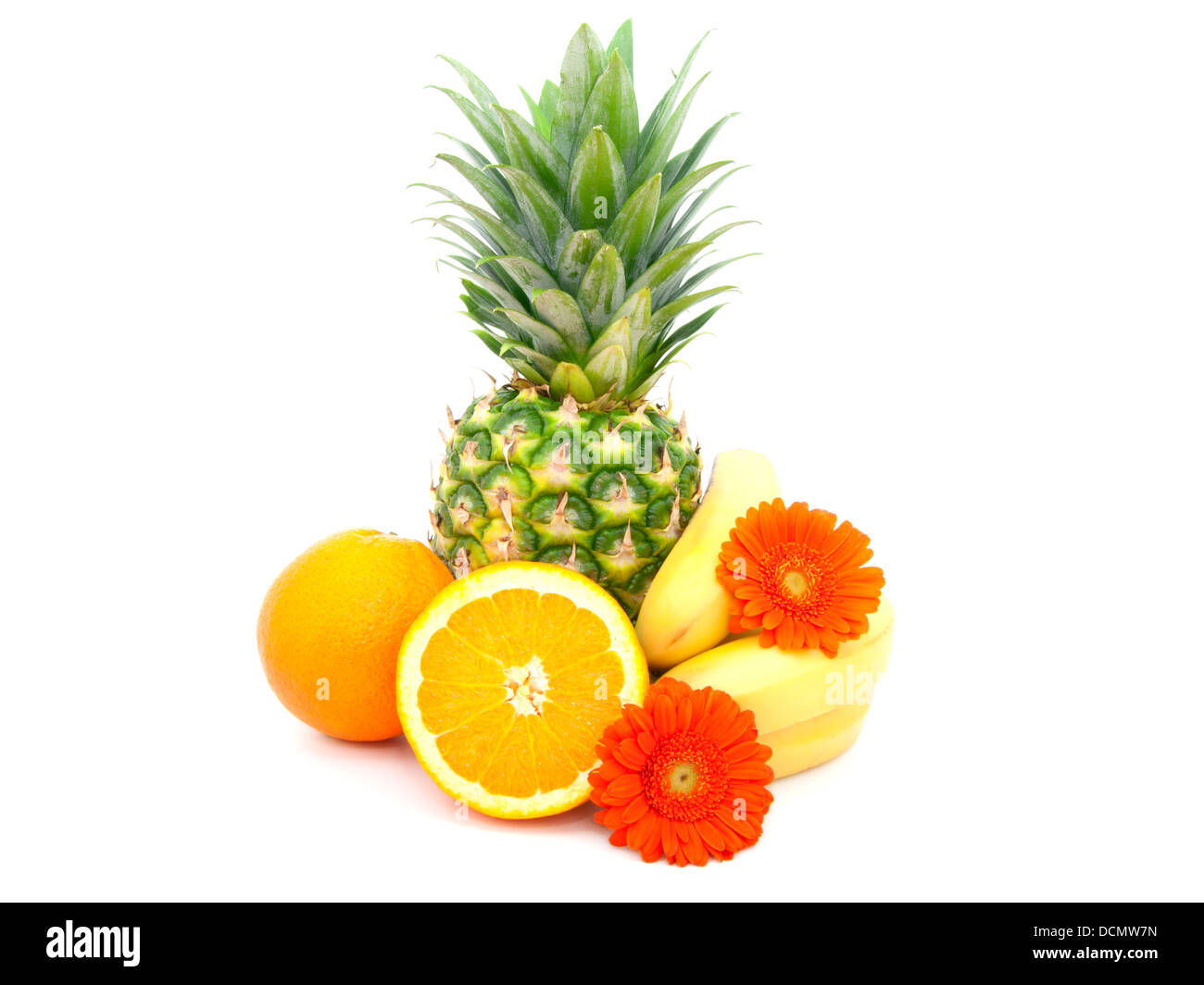 Fruit isolated on white background Stock Photo - Alamy