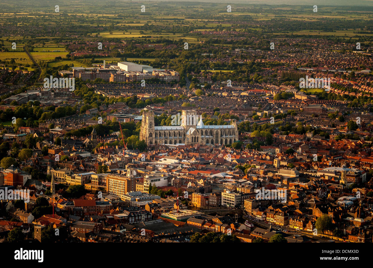 An Aerial Photo Of York City Centre High Resolution Stock Photography ...