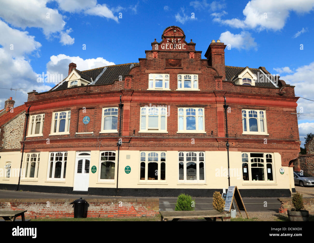 Cley next the sea, The George Hotel, Norfolk, England UK English ...