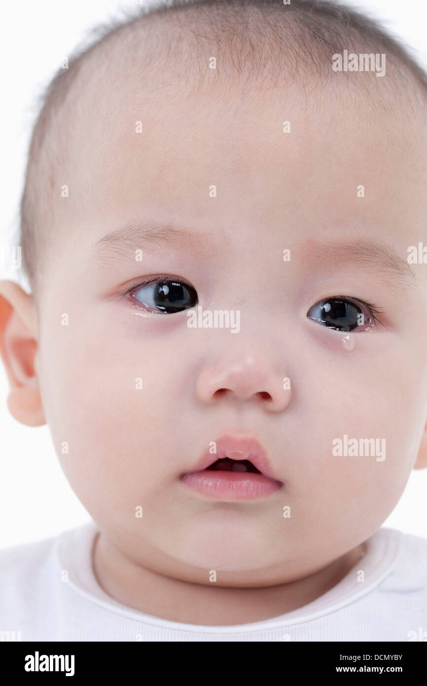 close of a baby after crying Stock Photo - Alamy