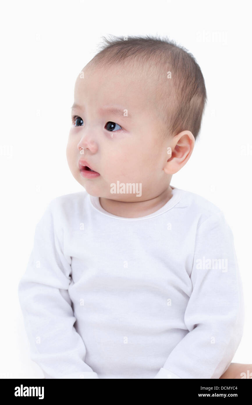close of a baby after crying Stock Photo - Alamy