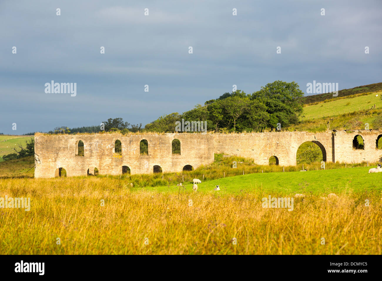 Old mine buildings near Barron house, Gilsland, Northumberland, UK ...