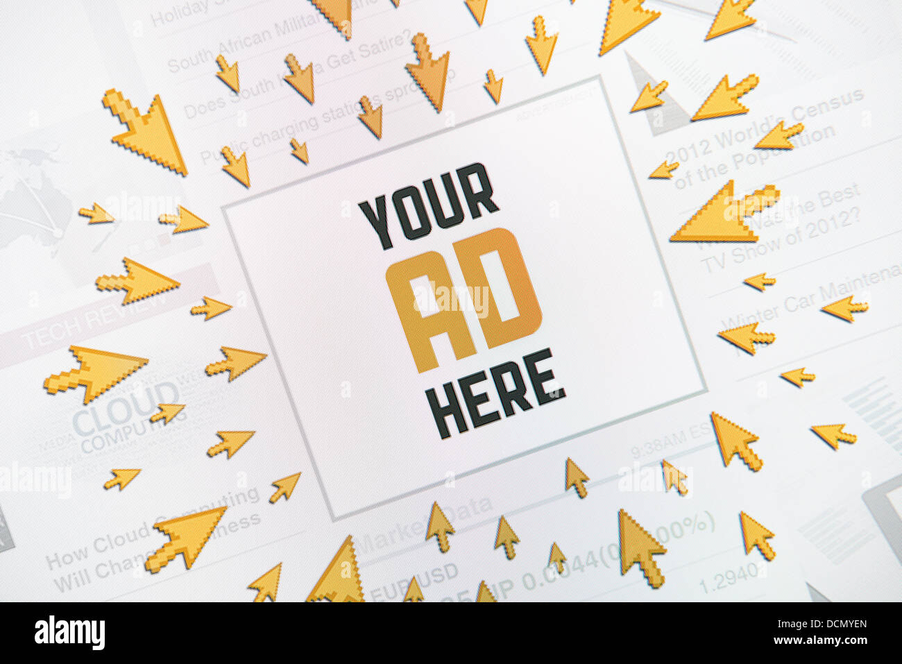 Success banner advertisement concept Stock Photo - Alamy