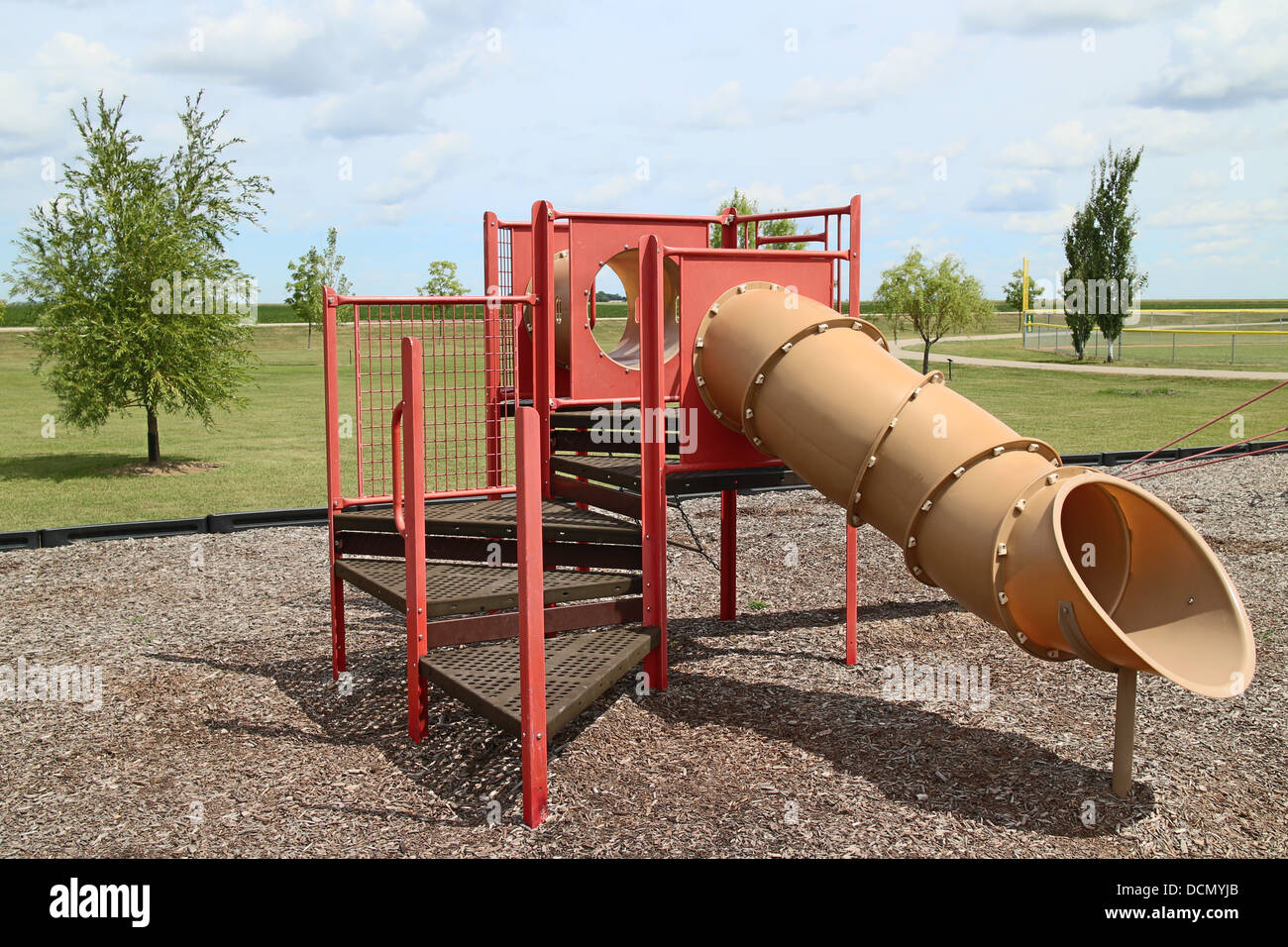 Tunnel slide playground hi-res stock photography and images - Alamy