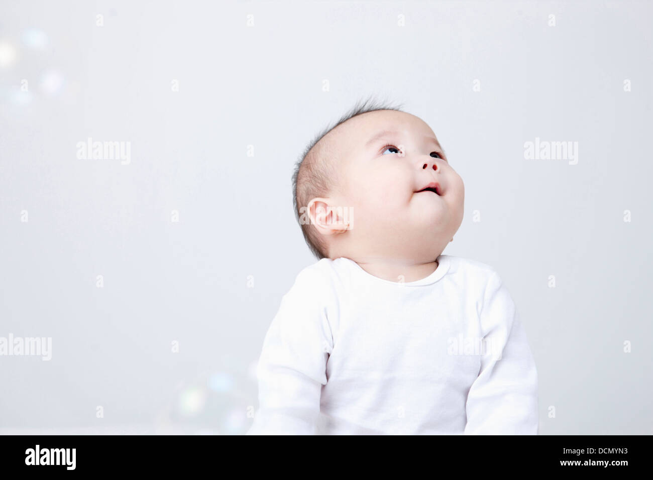 Baby with bubbles hi-res stock photography and images - Alamy
