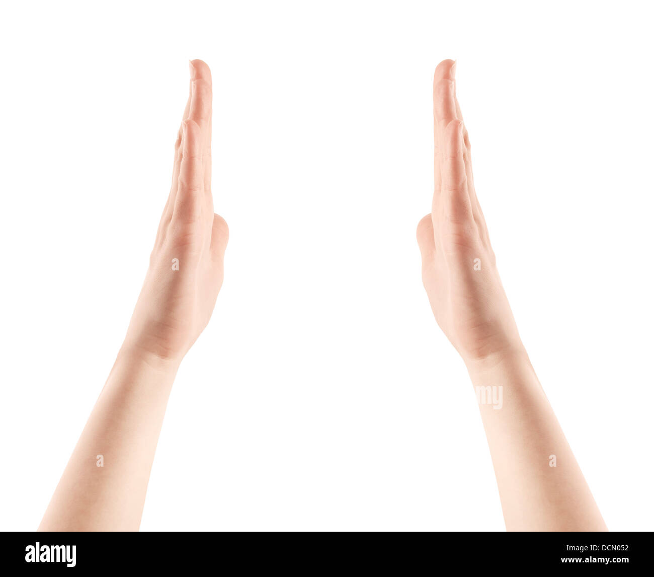 Showing large size hand Cut Out Stock Images & Pictures - Alamy