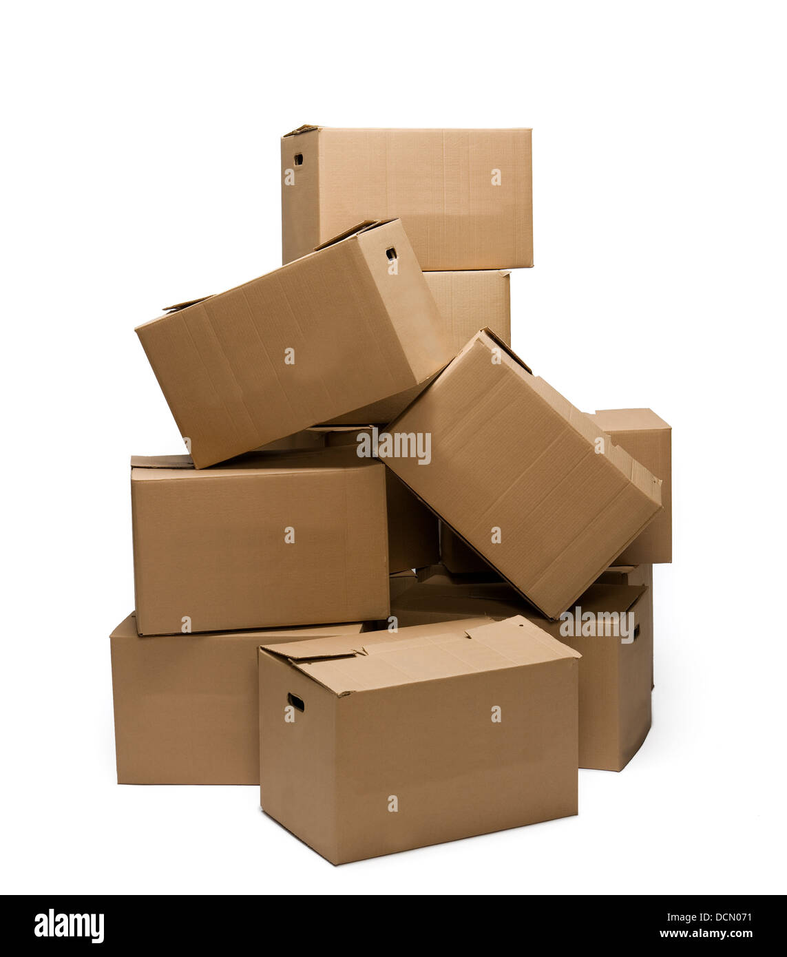 Stack of Cardboard Boxes Stock Photo - Alamy