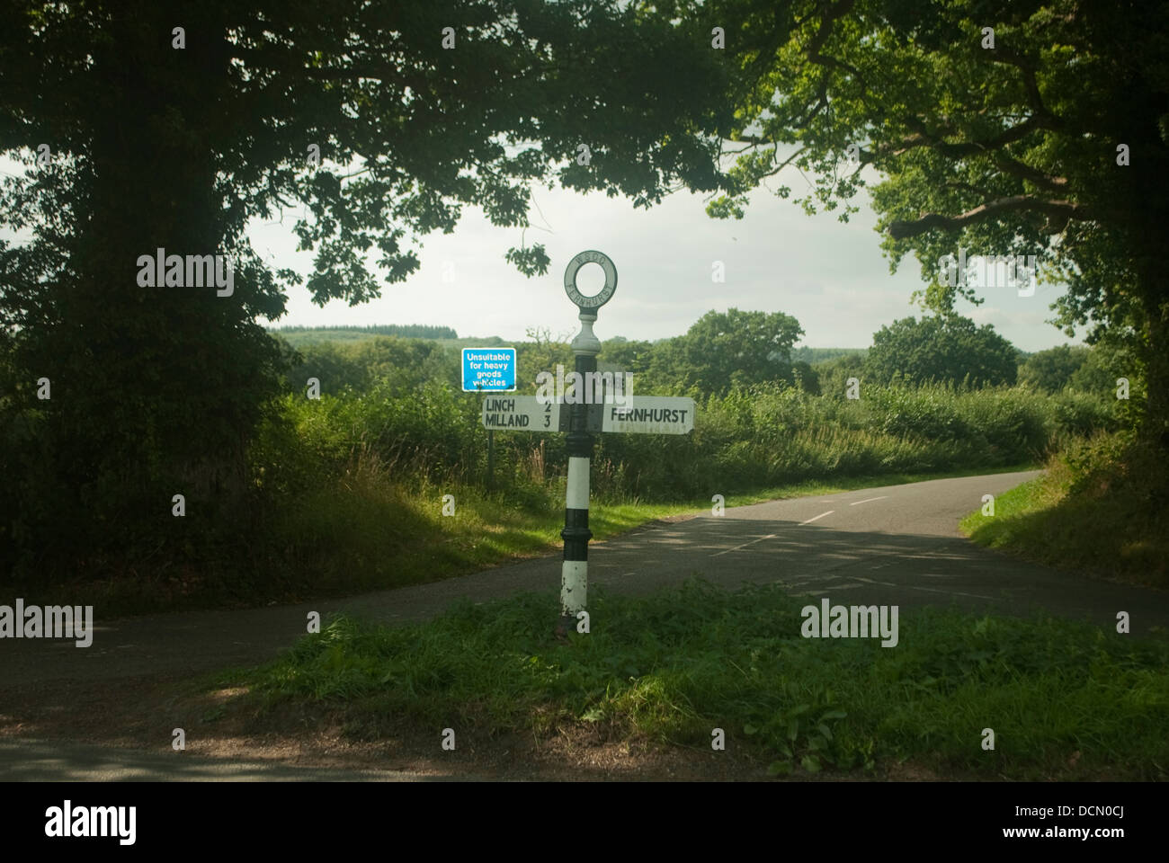 Photo at cross roads where Fracking is proposed in Fernhurst, West ...