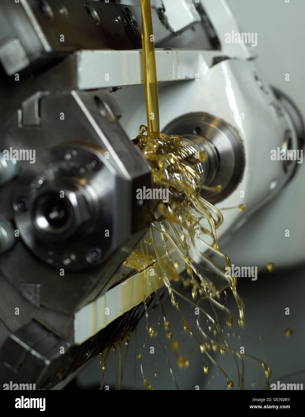Oil in machine Stock Photo - Alamy