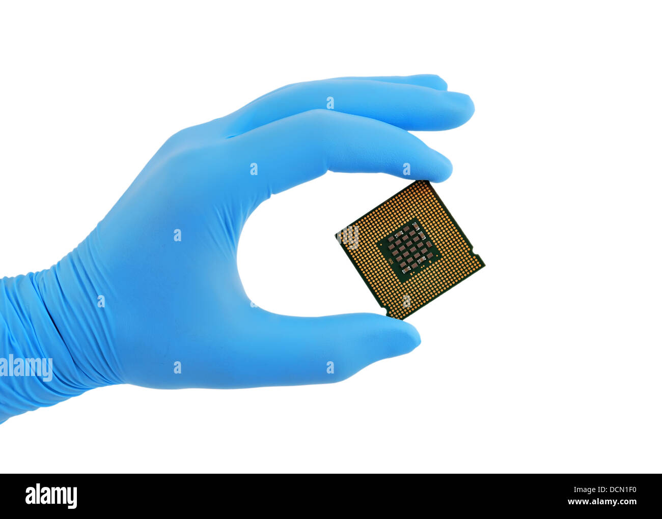 cpu in hand Stock Photo - Alamy