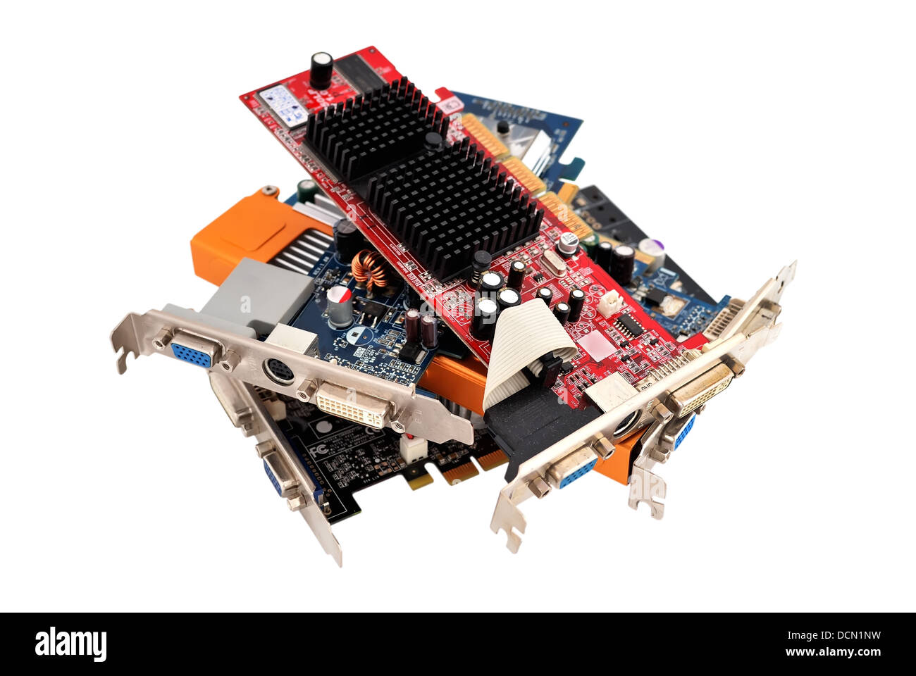 Red computer graphics cards hi-res stock photography and images - Alamy