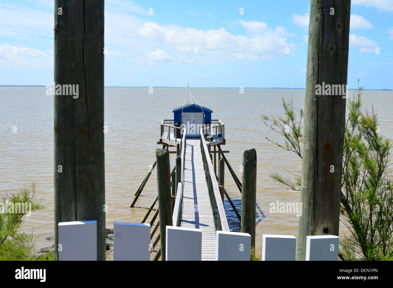 Les carrelets in Port des Barques, Charente Maritime, France, atlantic ...