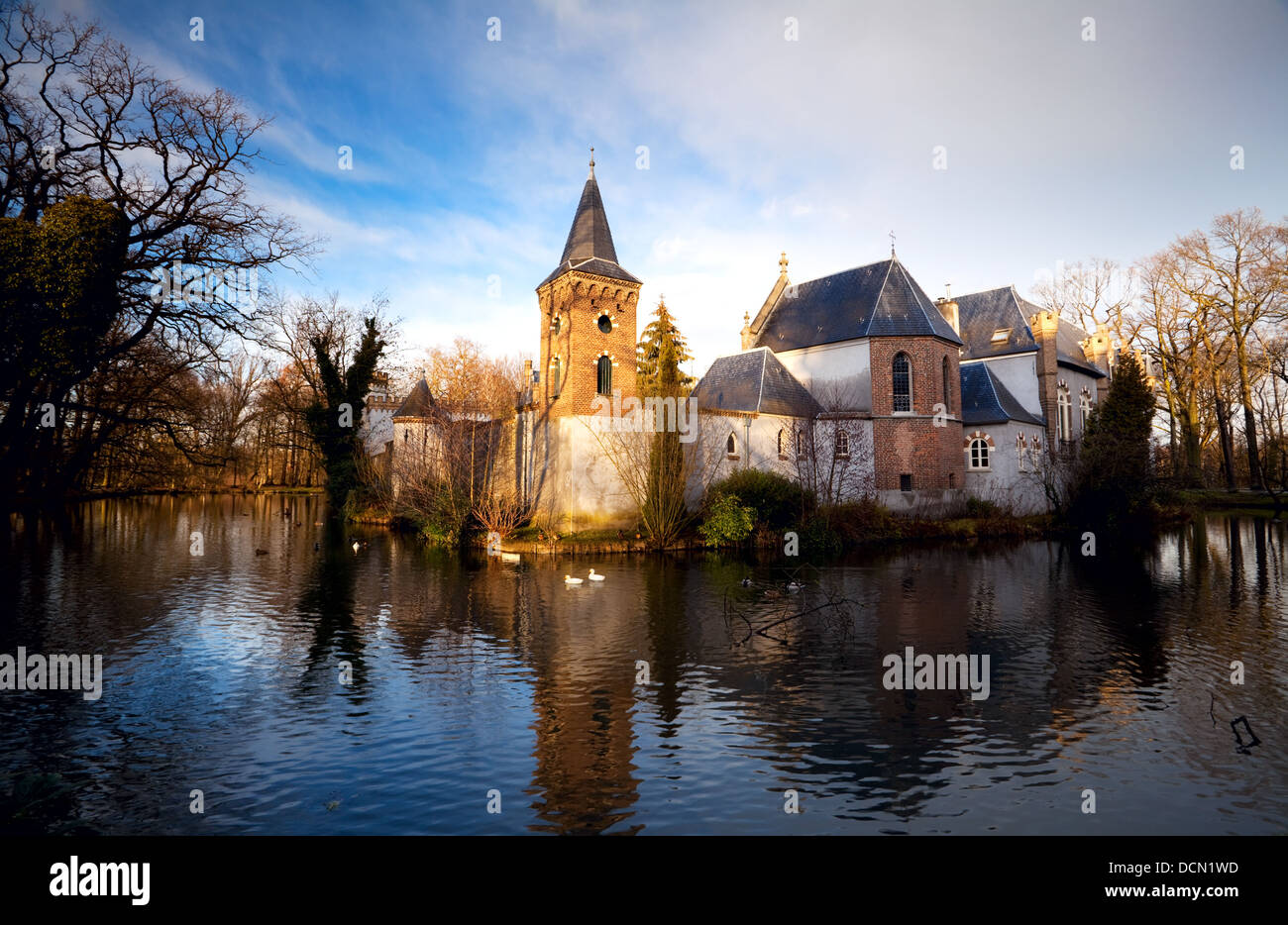 Dutch castle in Boxtel Stock Photo - Alamy