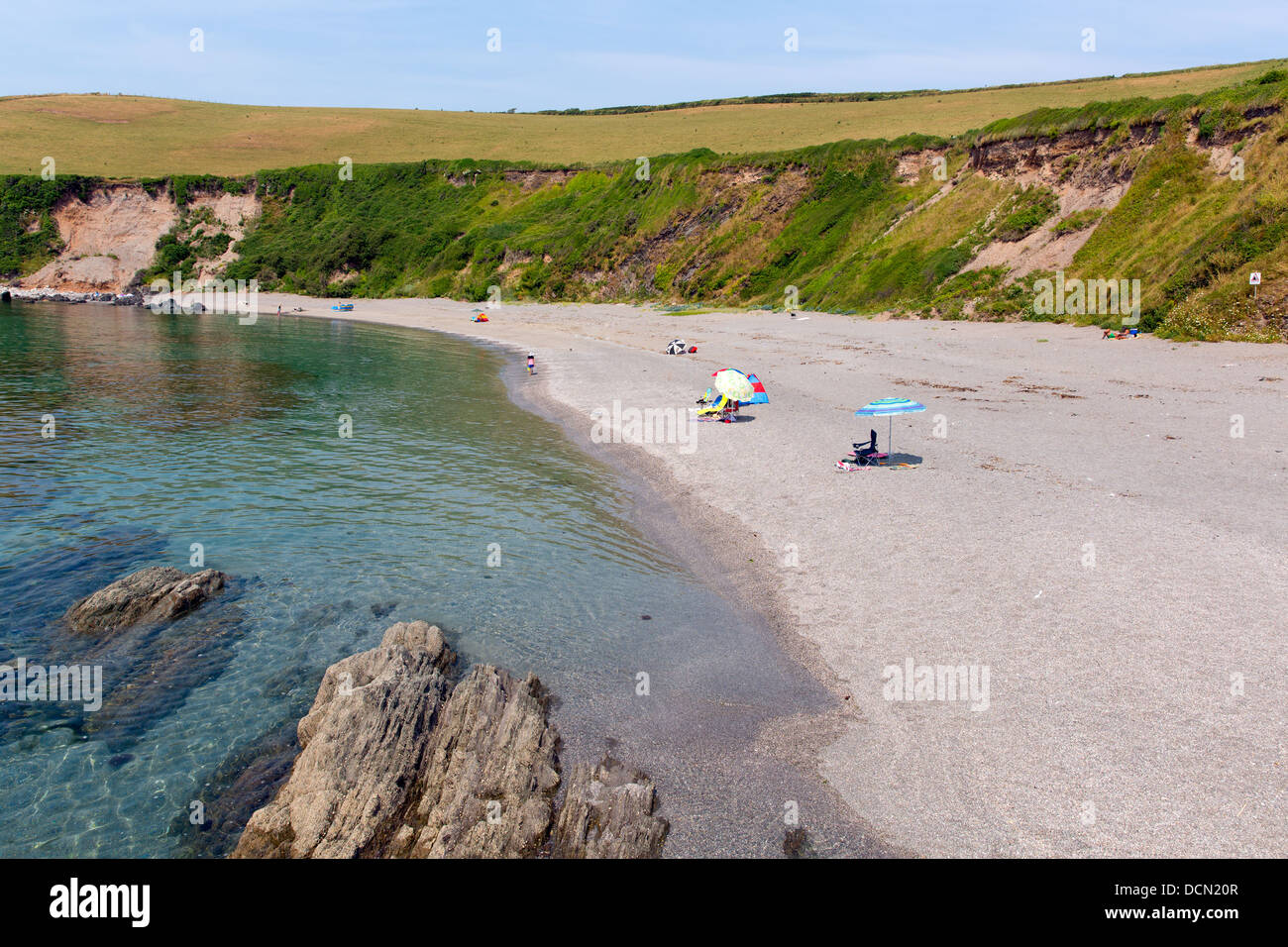 Portwrinkle beach Whitsand Bay near Looe Cornwall England United ...