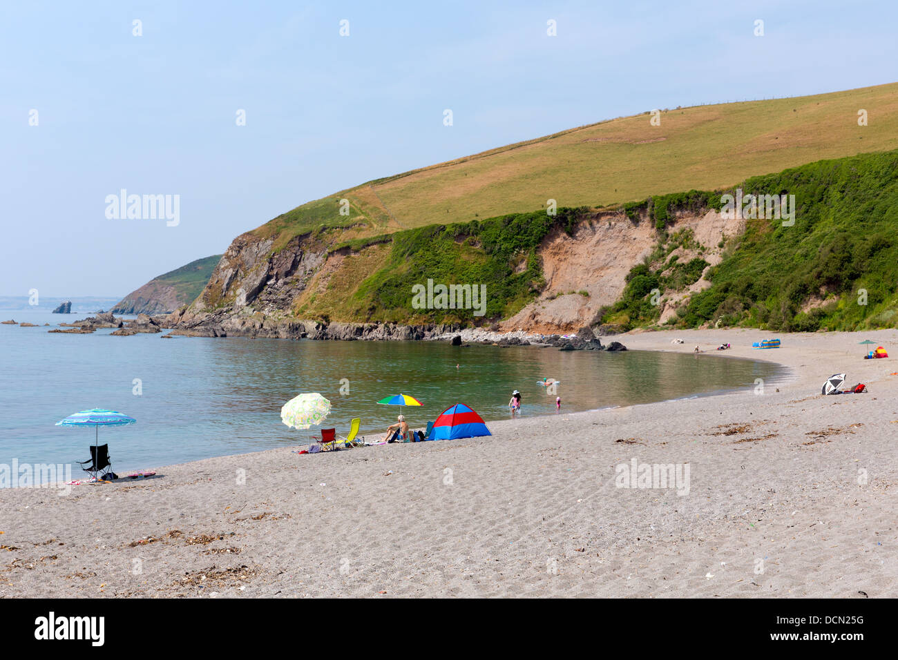Portwrinkle beach Whitsand Bay near Looe Cornwall England United ...