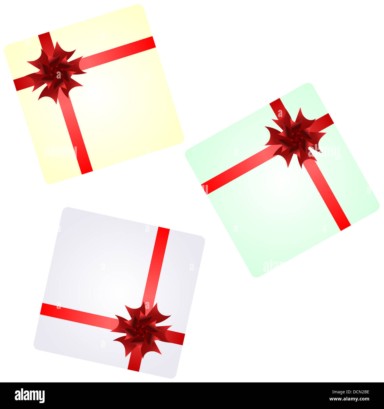 set of gift box isolated Stock Photo - Alamy