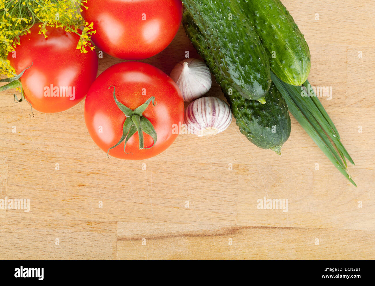 Ripe vegetables on cutting board Stock Photo - Alamy