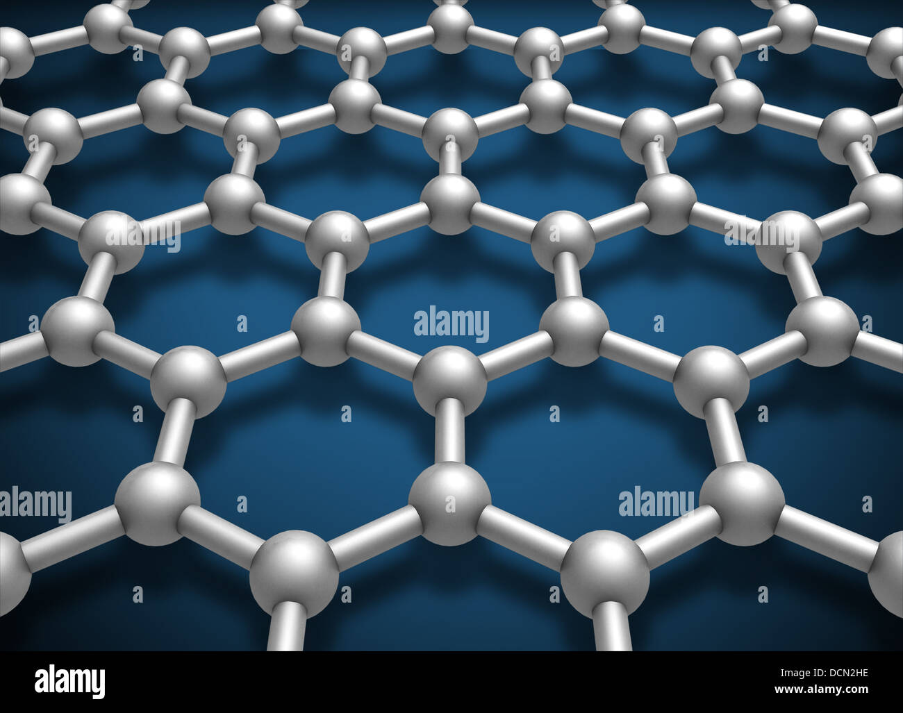 Graphene layer structure schematic model. 3d render illustration Stock ...