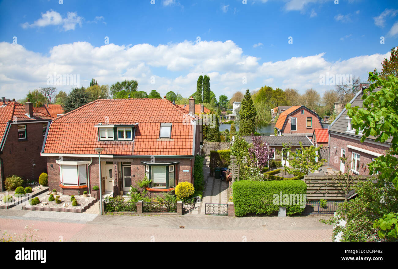Traditional dutch houses in the rural area near Hague Stock Photo - Alamy
