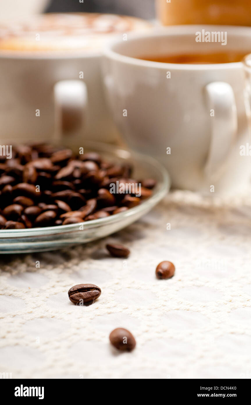 selection of different coffee type Stock Photo - Alamy