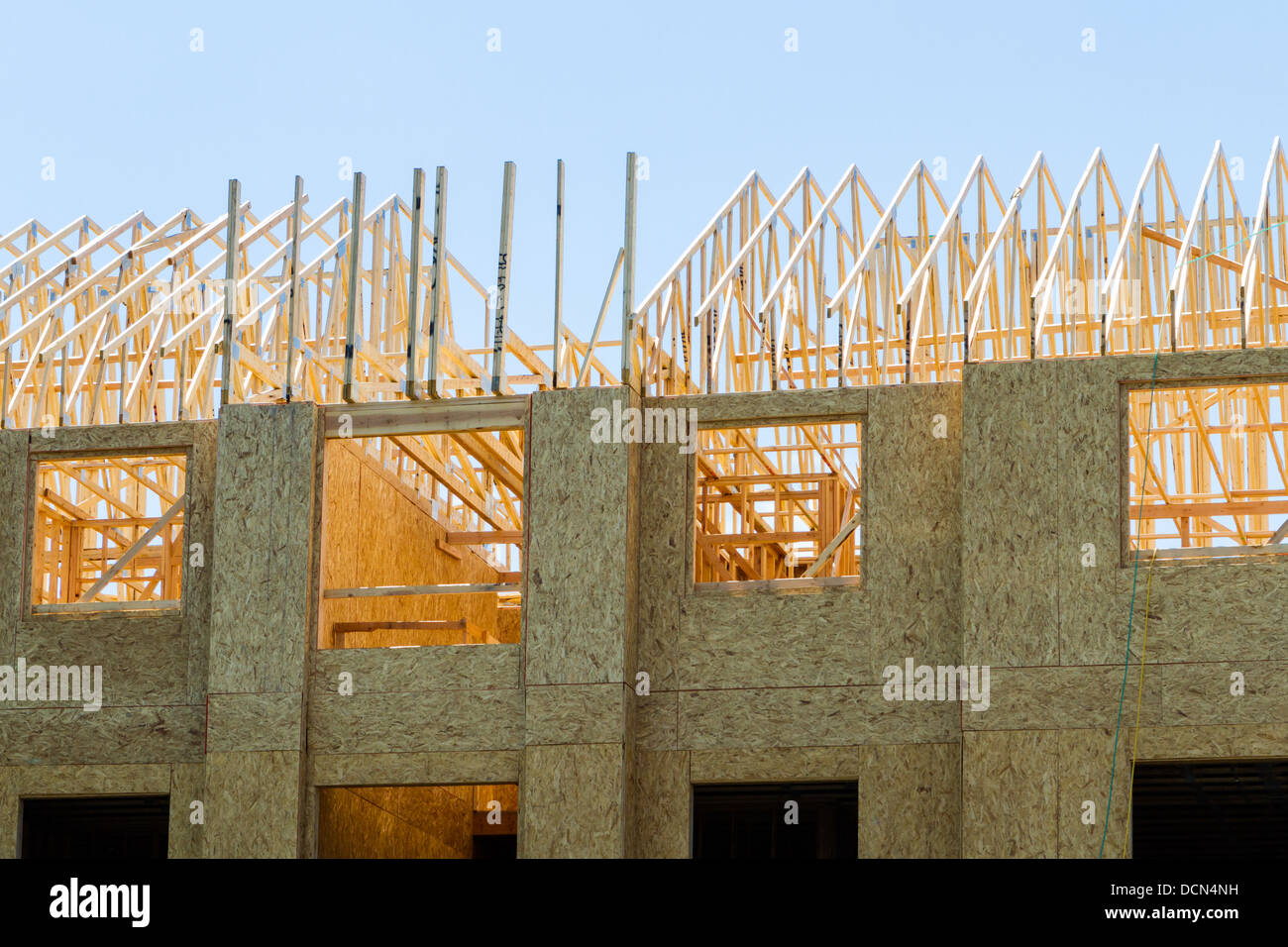 Framing of typical apartment complex Stock Photo - Alamy