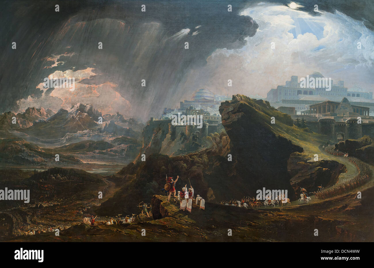 Joshua commanding the sun to stand still hi-res stock photography and ...