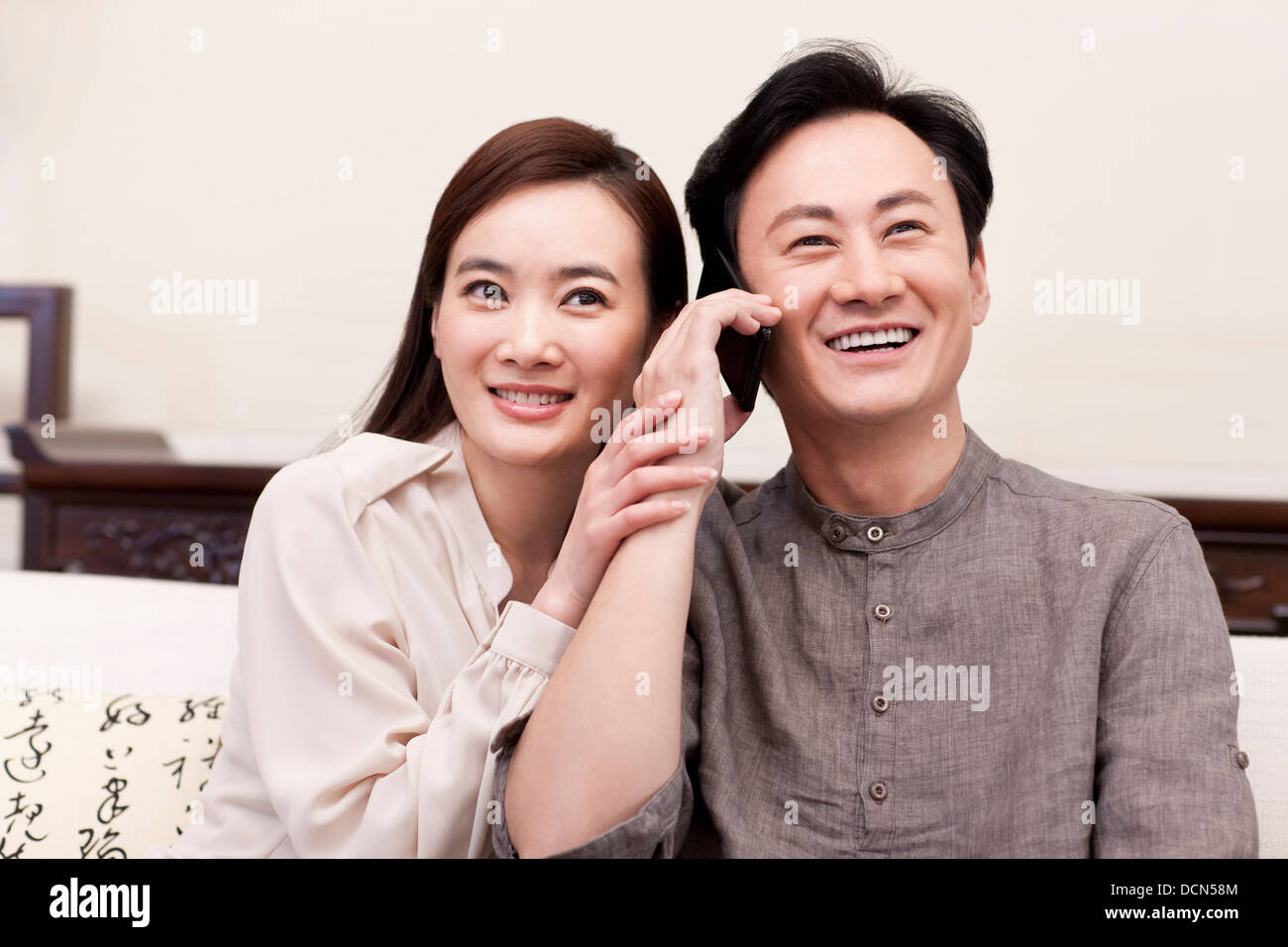 Old couple talking listening sitting hi-res stock photography and ...