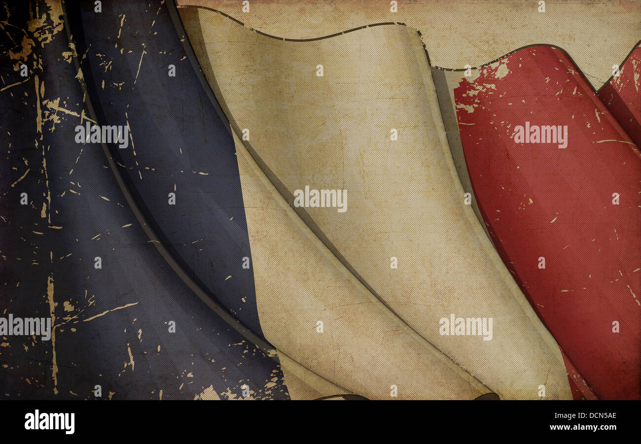 Old french flag hi-res stock photography and images - Alamy