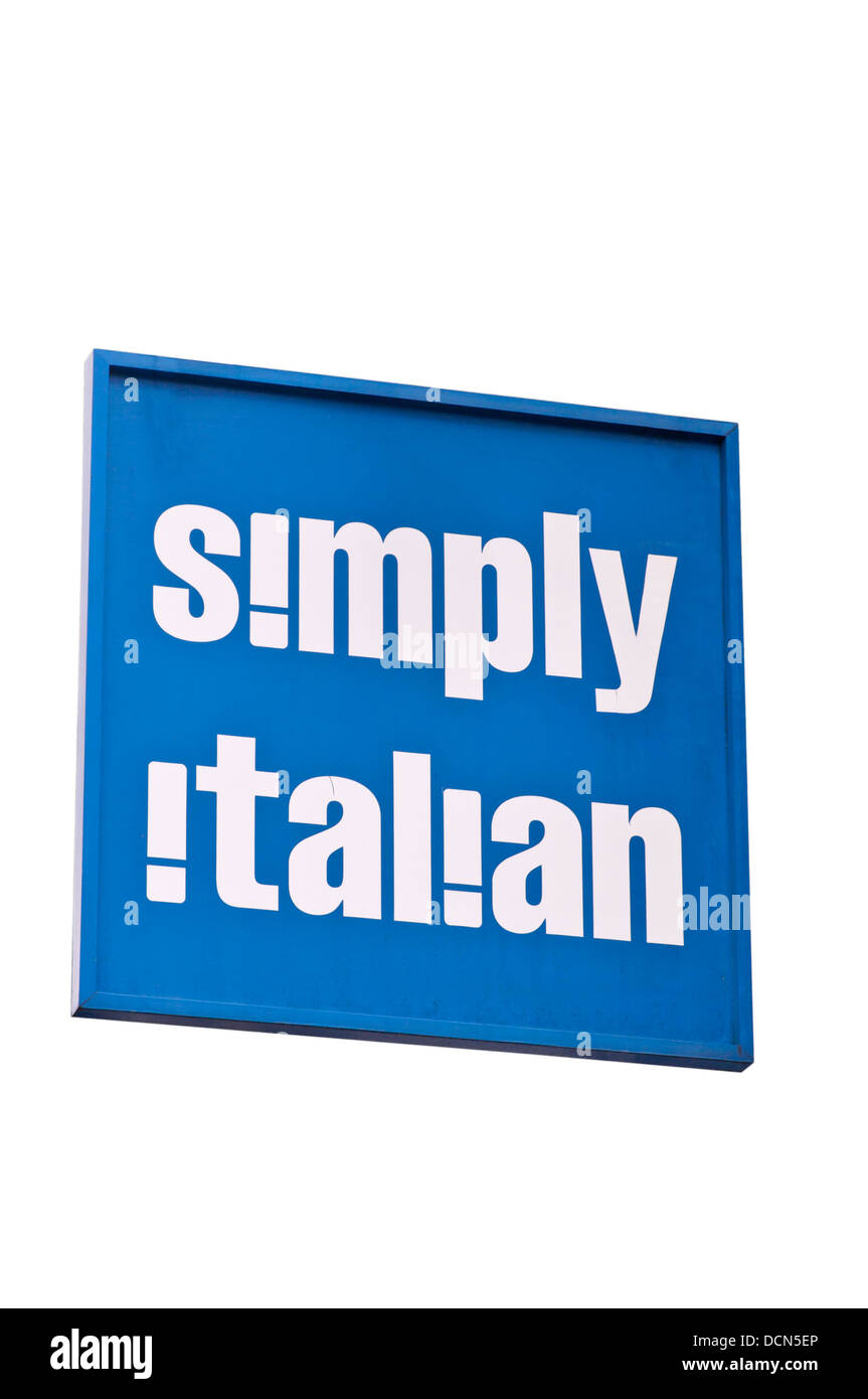 Italian Restaurant Sign High Resolution Stock Photography and Images ...