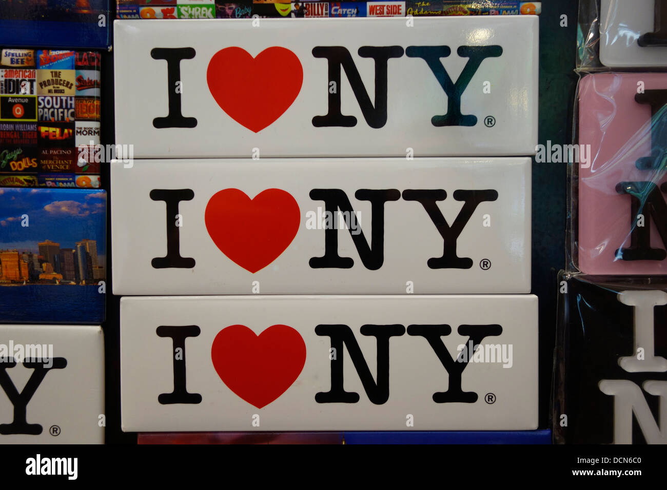 I love NY stickers Stock Photo - Alamy