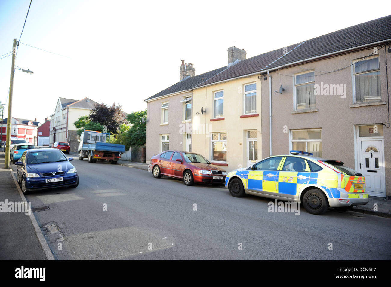 Nelson, Wales, UK. 20th August 2013. A six-week old baby died last ...