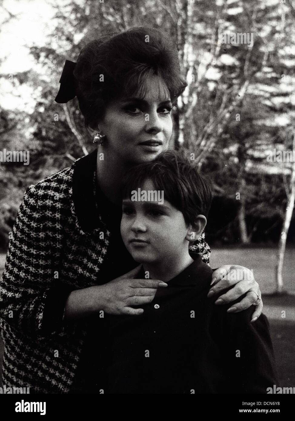 Gina Lollobrigida Son Milko Skofic High Resolution Stock Photography ...