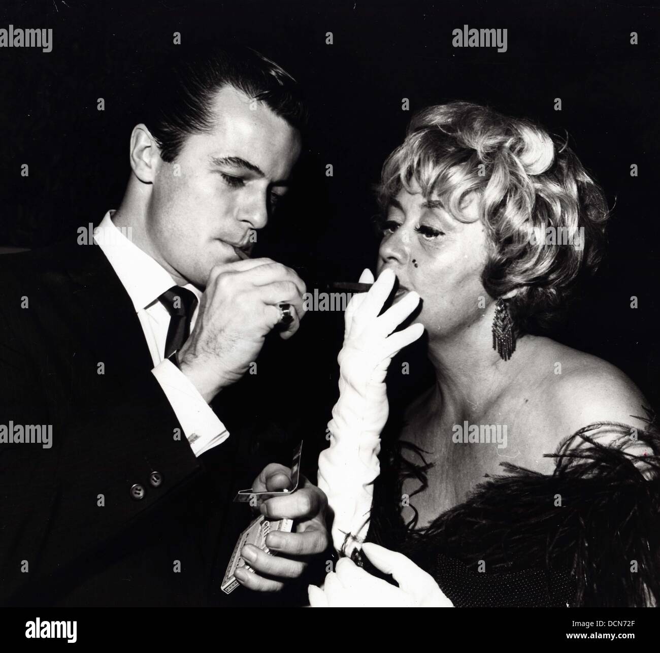 ROBERT GOULET with Joan Blondell.Ross Hunter , producer of new film Id ...