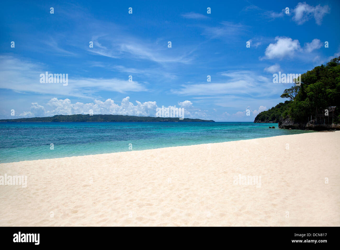 Tropical beach scene, Boracay island, Philippines Stock Photo - Alamy