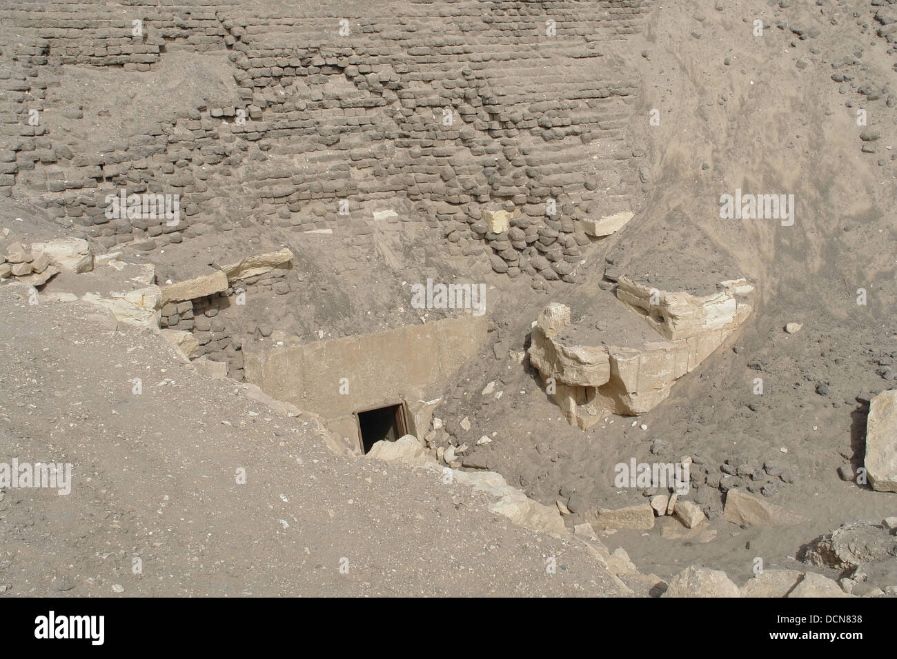 detail of the Hawara Pyramid in Egypt Stock Photo - Alamy