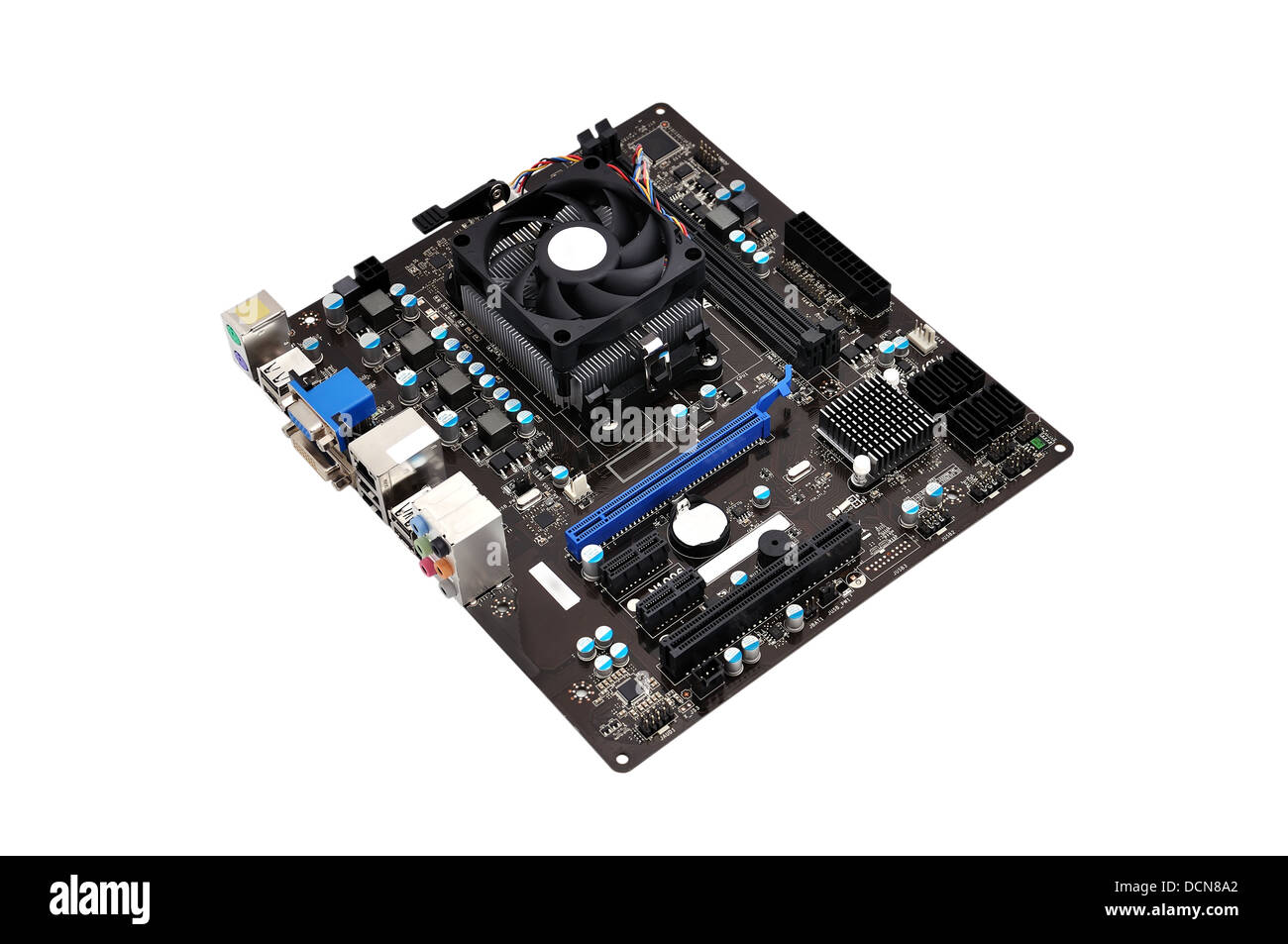 Computer motherboard detail Cut Out Stock Images & Pictures - Alamy