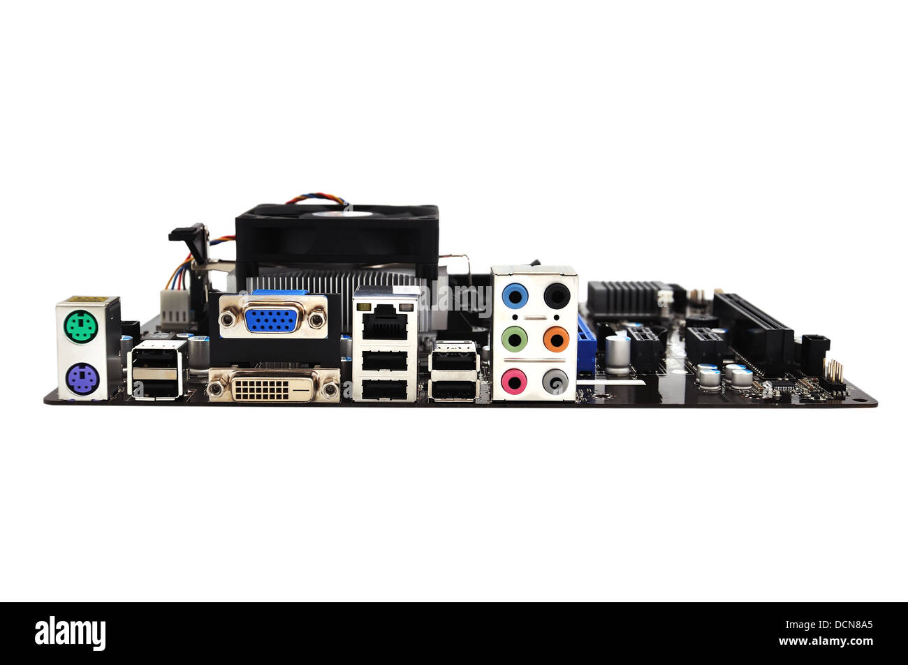 Computer motherboard detail Cut Out Stock Images & Pictures - Alamy