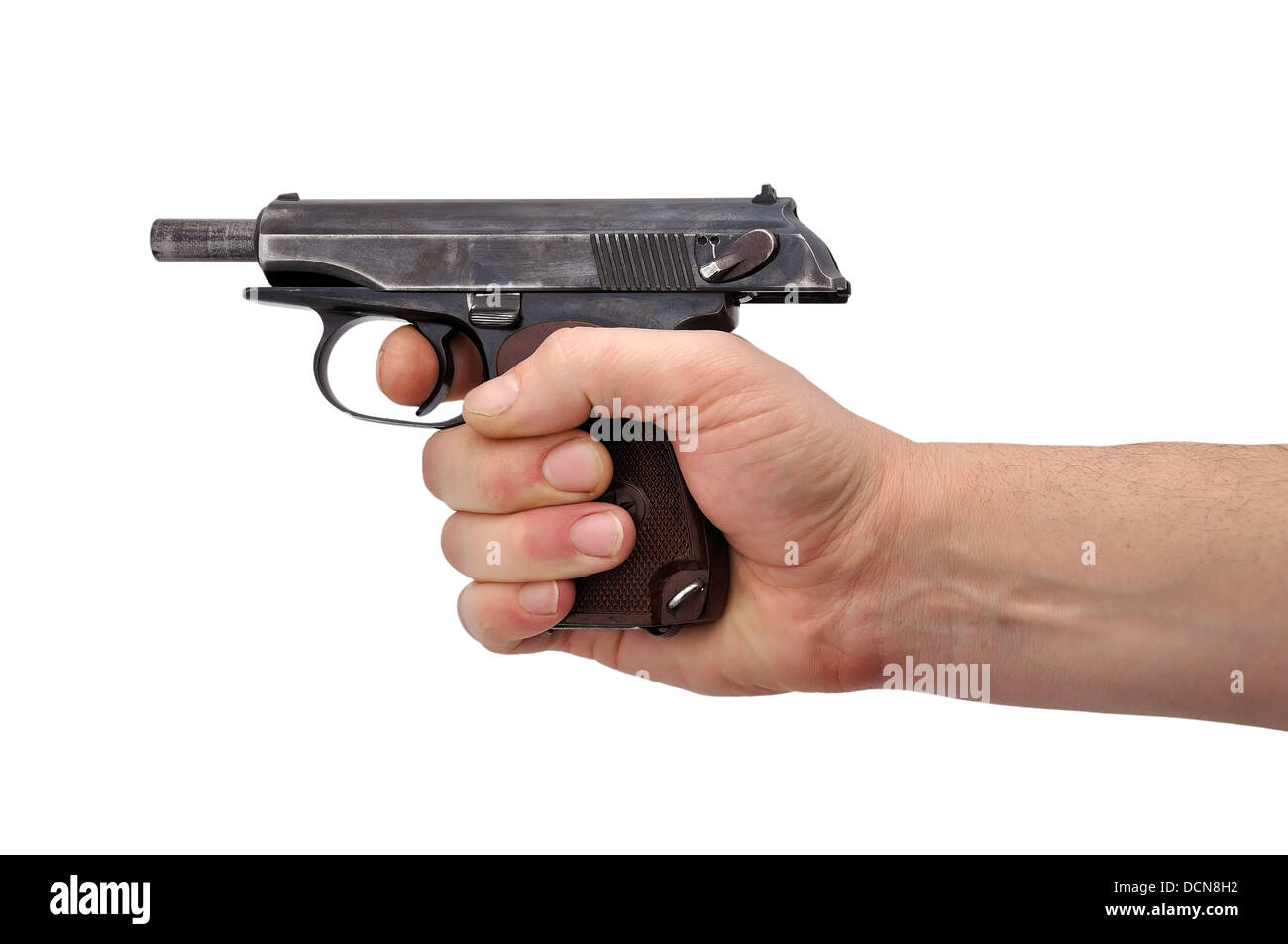 Revolver gun in hand hi-res stock photography and images - Alamy