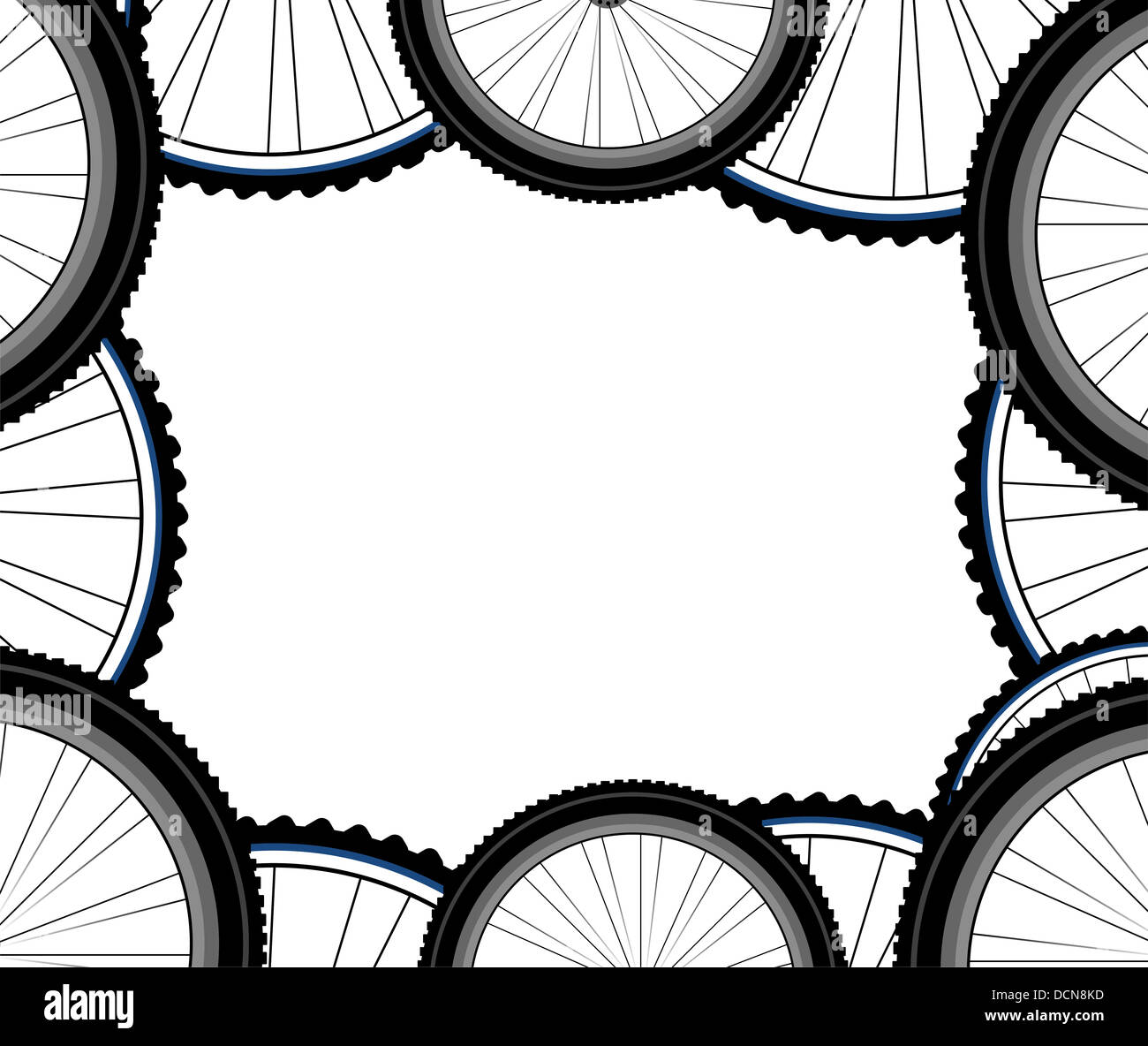 Seamless bicycle wheels pattern Stock Photo - Alamy