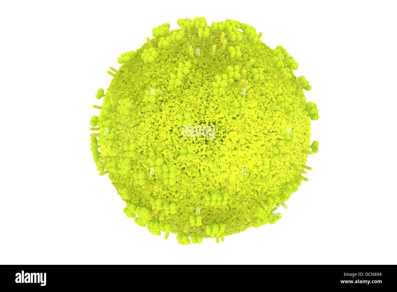 scientific model of the influenza virus in green Stock Photo - Alamy