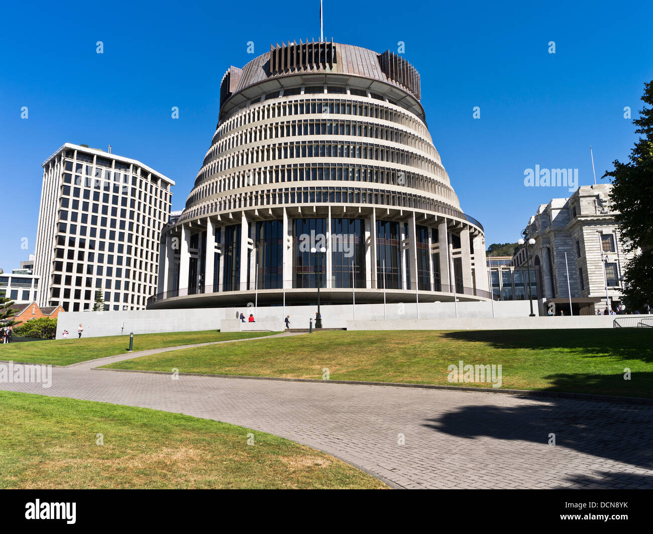 dh Parliament WELLINGTON NEW ZEALAND Modern Beehive building Stock ...
