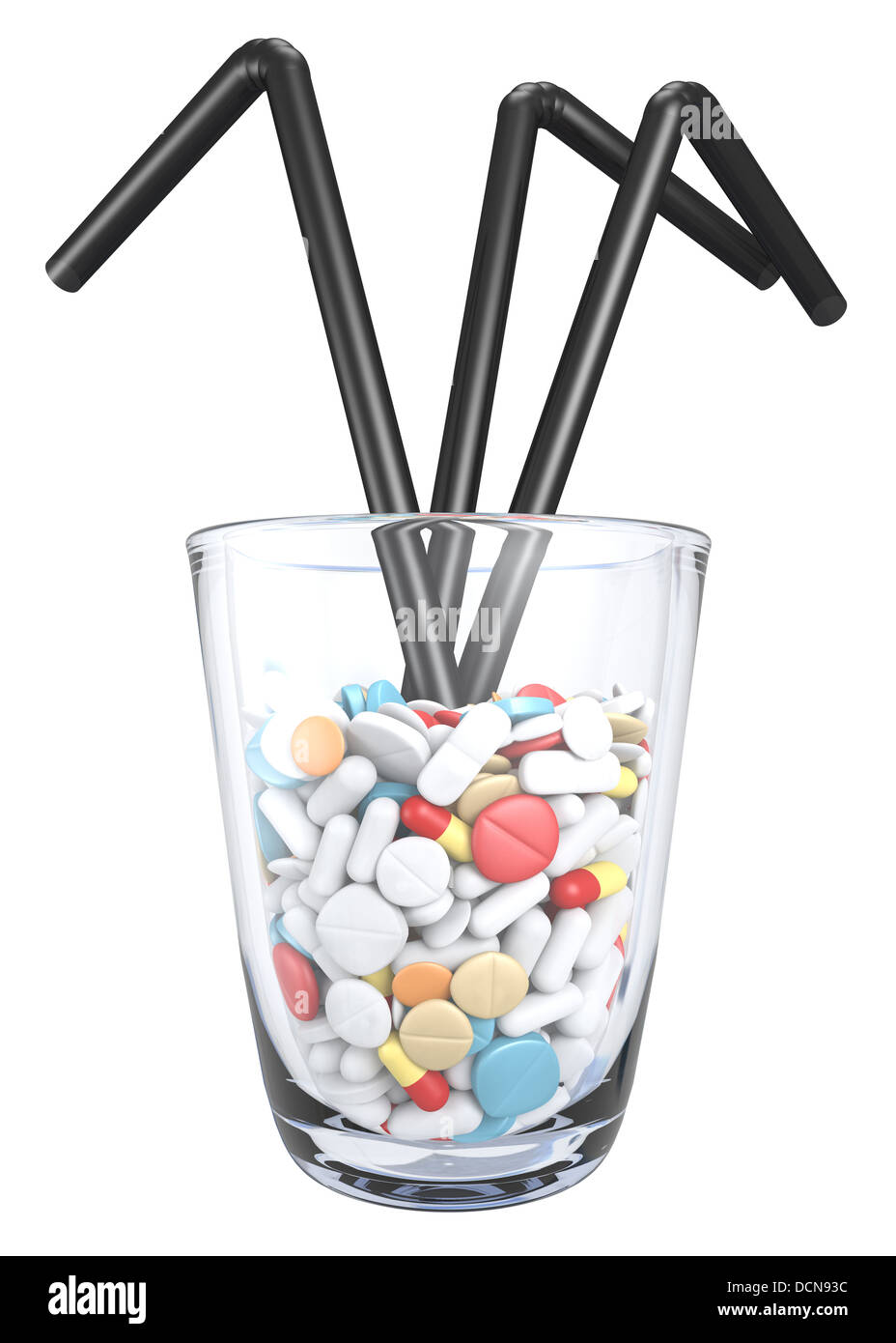 Black straws Cut Out Stock Images & Pictures - Alamy