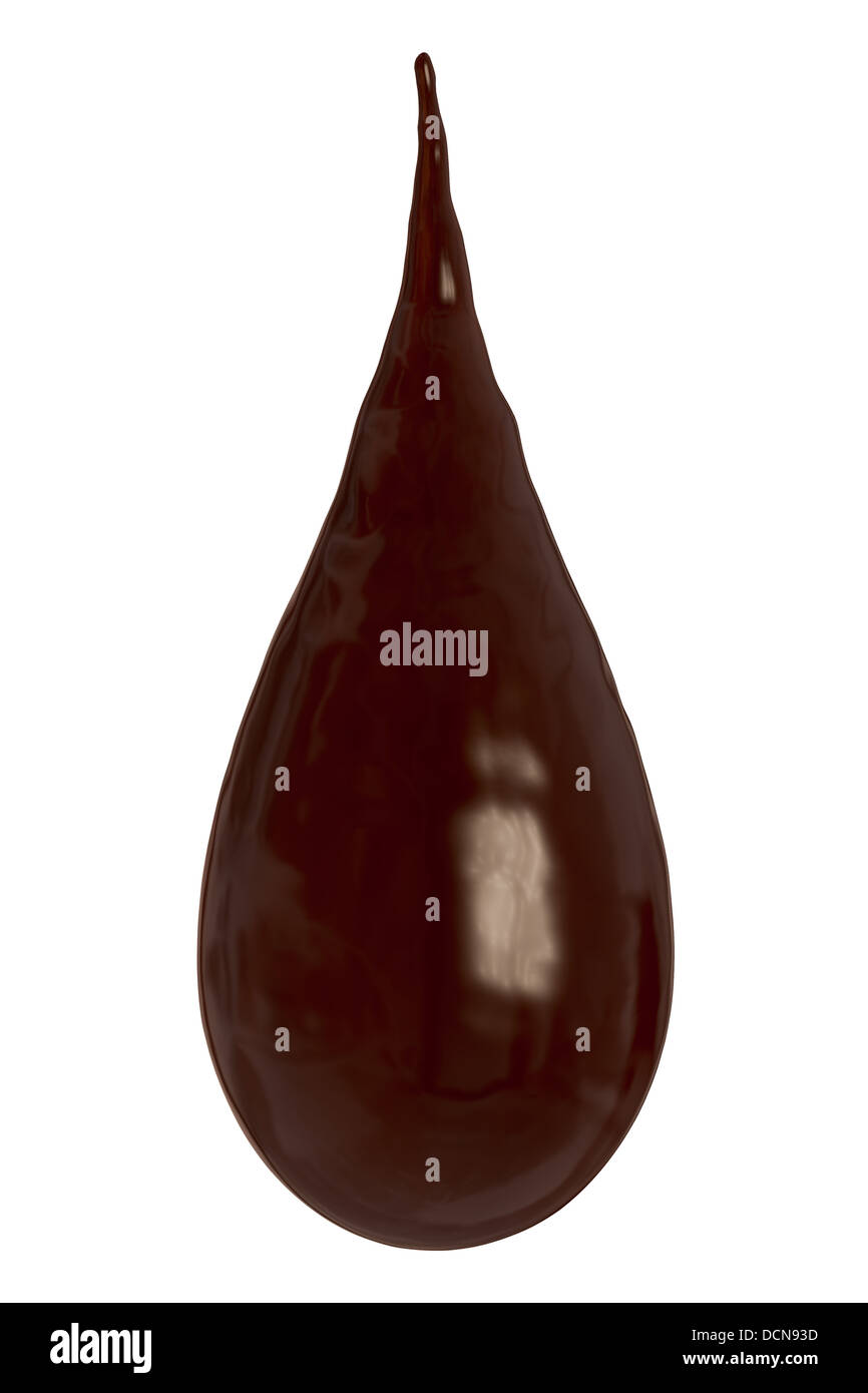 coffee droplet - isolated on white background Stock Photo - Alamy