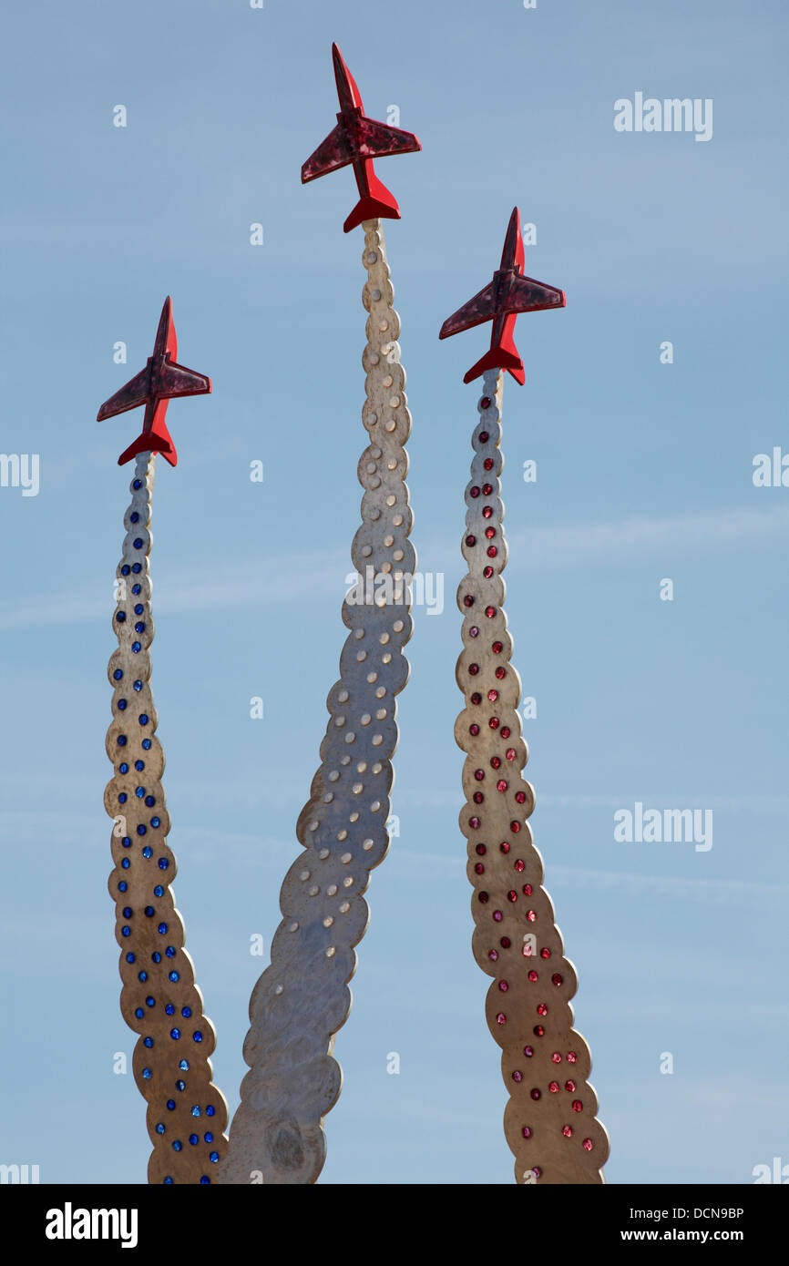 Bournemouth red arrows memorial hi-res stock photography and images - Alamy