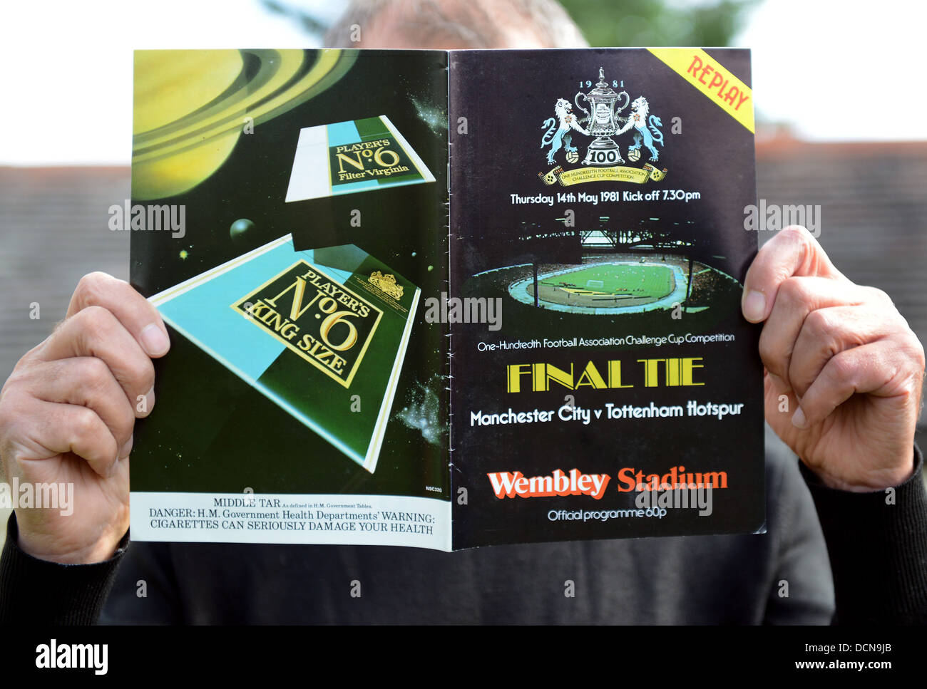 Cup final programme hi-res stock photography and images - Alamy