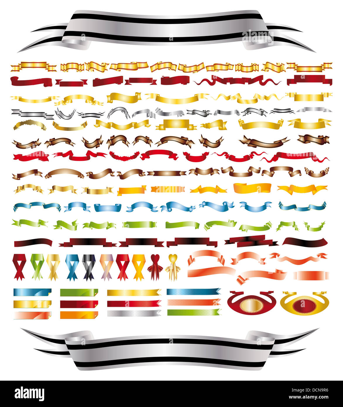 ribbons of various colors Stock Photo - Alamy