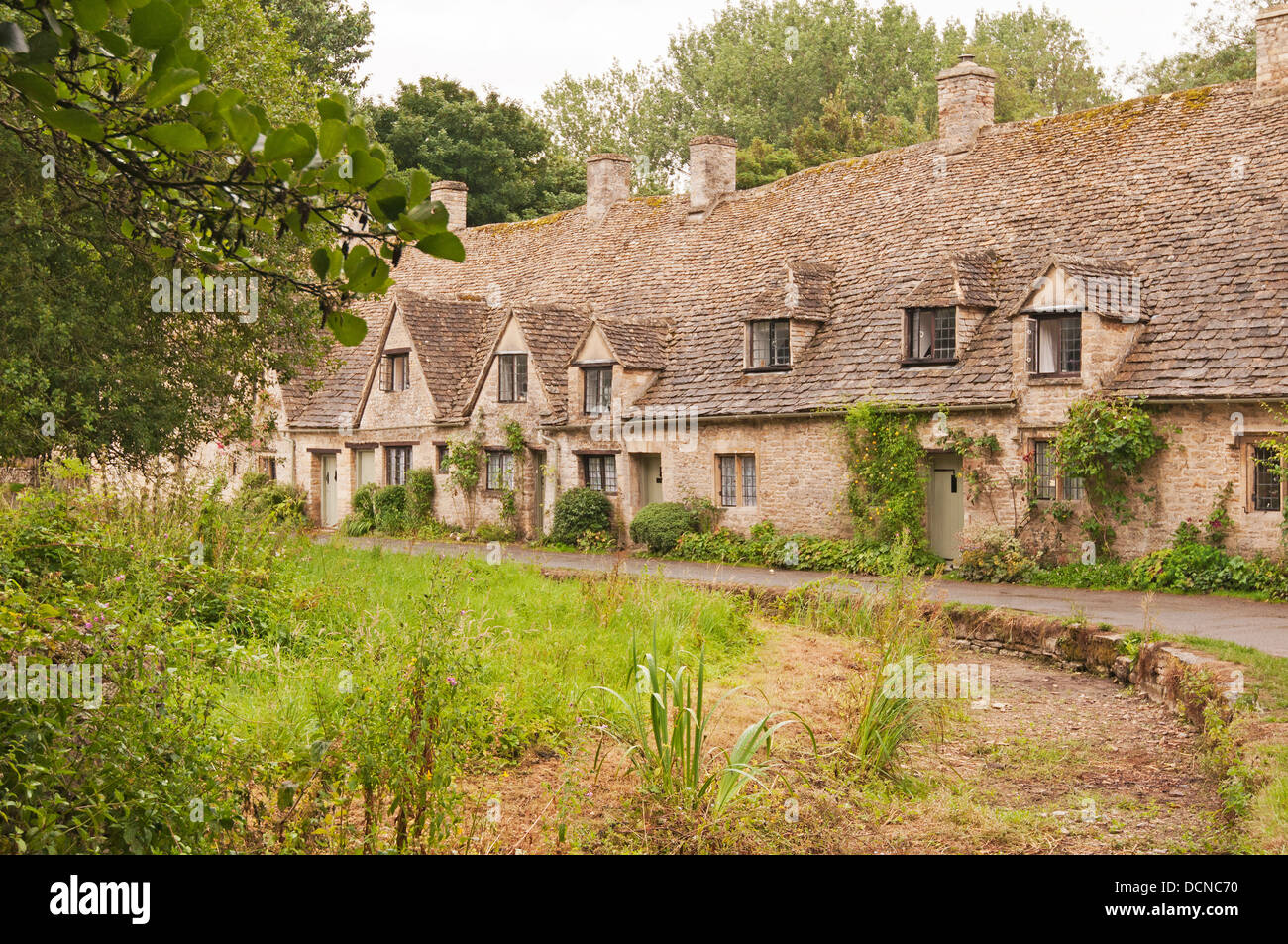Weavers Cottages known as Arlington Row Bibury Gloucestershire England ...